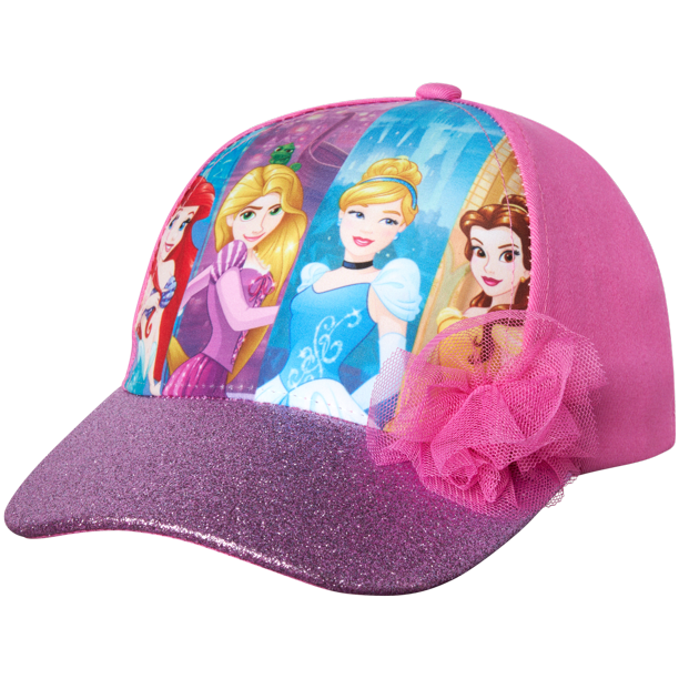 Disney Girls Princess Glitter Baseball Cap - Frozen Elsa, Anna ...