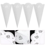 FRCOLOR 20PCS Hollow Confetti Holders Craft Paper Petal Cones for ...
