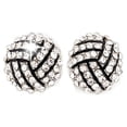 GETAJGHSD Crystal Volleyball Earrings in Alloy with Rhinestone for ...