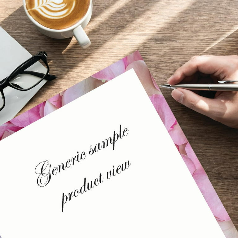 Letterhead Printer Paper Pink Lilies - 25 Sheets, 8.5x11 Inch, 28lb ...