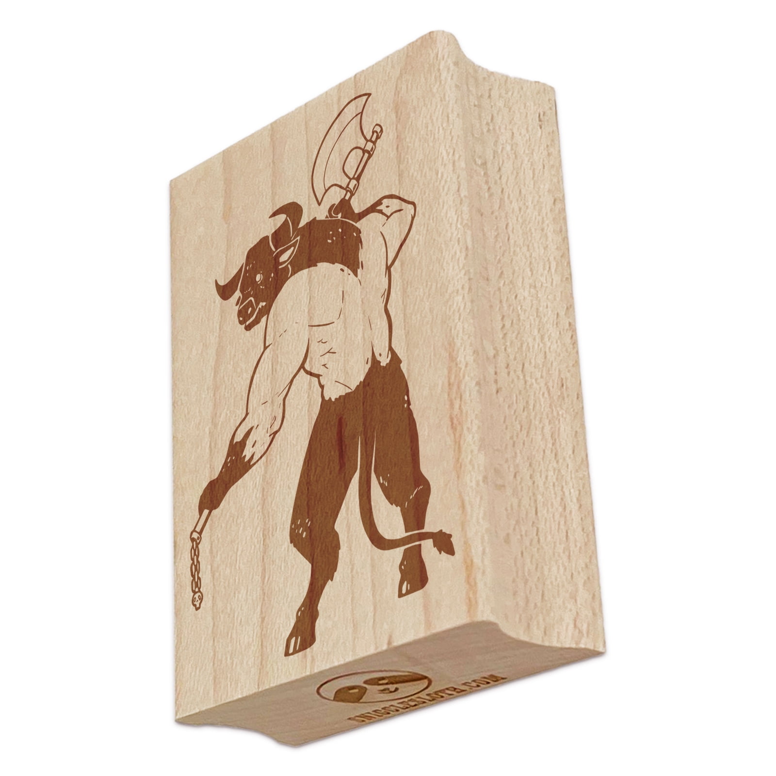 Minotaur Greek Myth Monster Rectangle Rubber Stamp Stamping ...