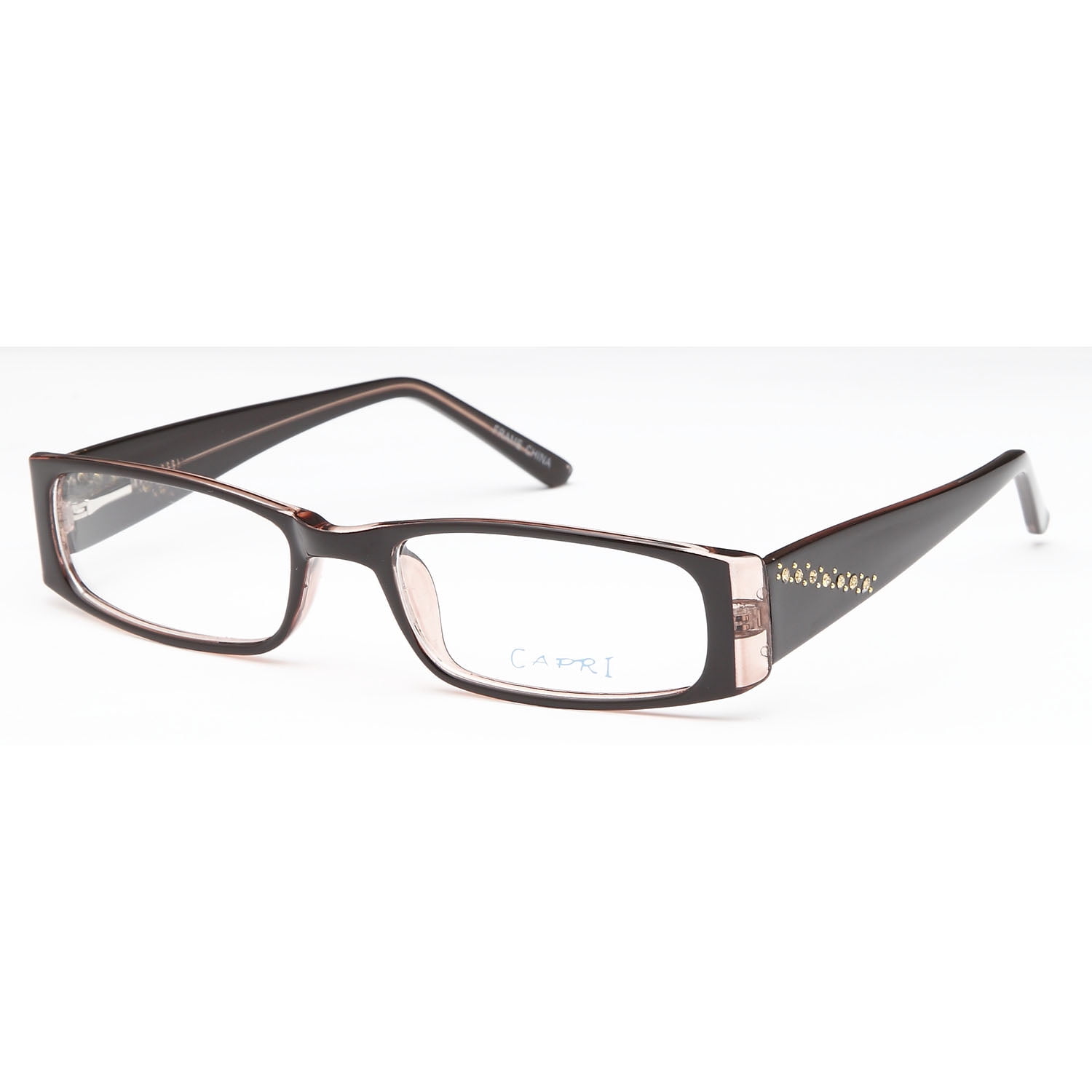 Women's Eyeglasses 52 19 135 Brown Plastic Generic Brand - Walmart.com