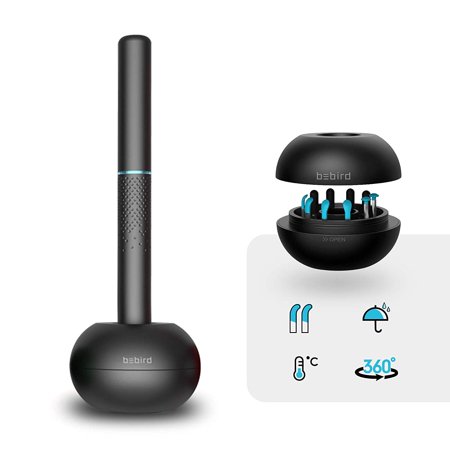 M9 Pro Metal Design Smart Visual Ear Otoscope, 1080P Wireless Ear ...