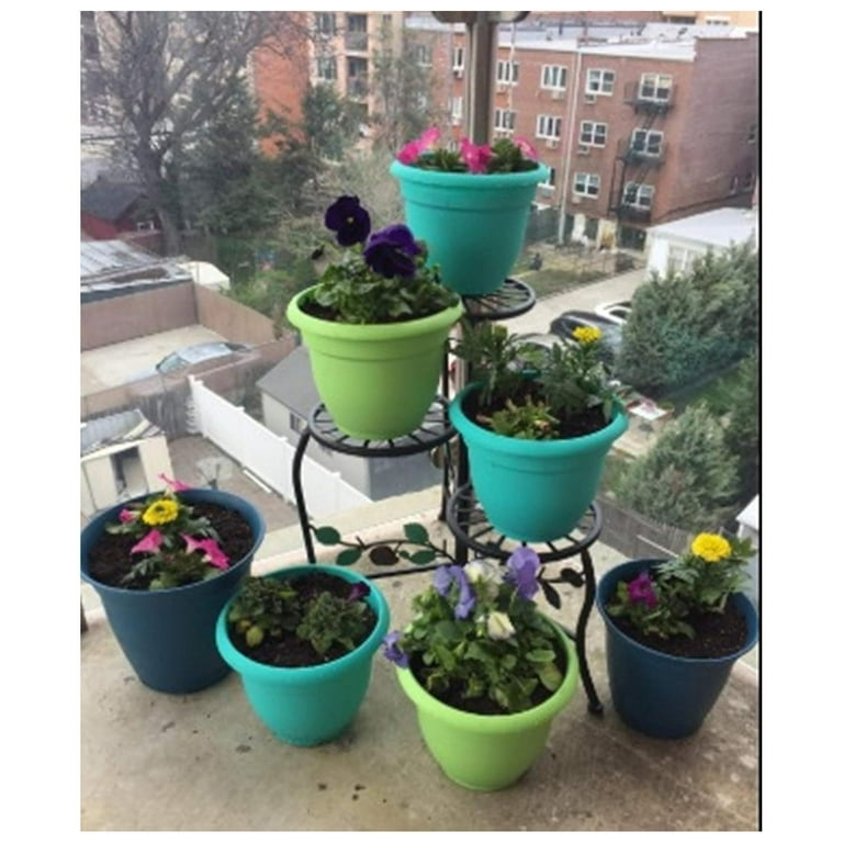 Vlevel Multi Flower Plant Stand Multi Level Trapezoidal Shelf, Flower