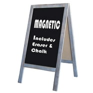 Costway 40'' Large Outdoor Chalkboard Sign: Tall Standing Double-Sided ...