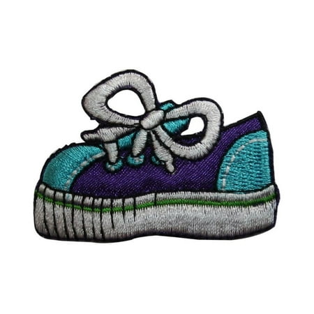 ID 7417 Children Sneaker Patch Running Shoe Tennis Embroidered Iron On ...