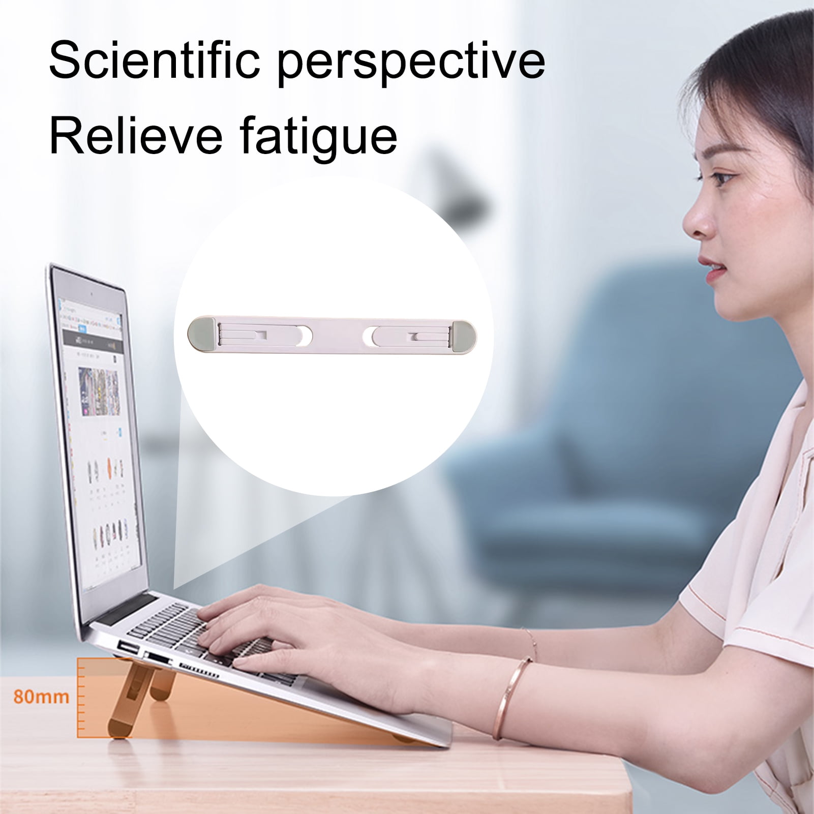 Notebook Bracket, Mini Portable Adjustable Foldable Notebook ...