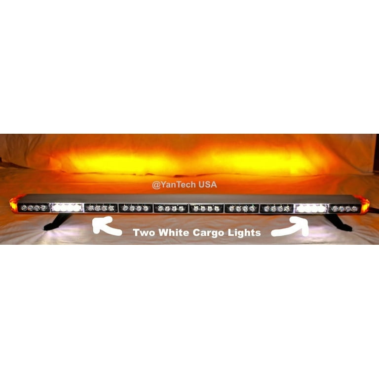 Wrecker Light Bar Mount YanTech 50"" Amber LED Emergency Light Bar