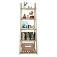 Fionafurn 5-Tier 51'' Ladder Shelf Bookshelf Bookcase Storage Display ...