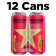 Rockstar Recovery Energy Drink, Strawberry Lemonade, 16oz - 12 Pack ...