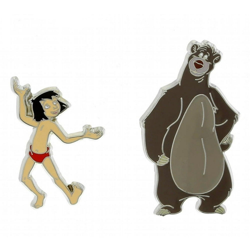 Disney Parks Baloo and Mowgli Pin Set New with Card - Walmart.com ...