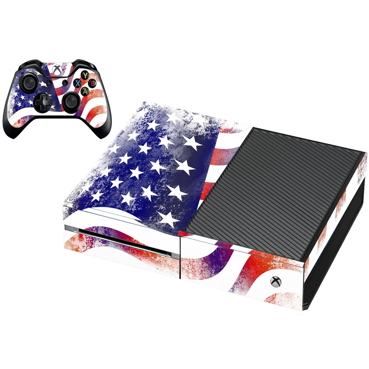 VWAQ American Flag Skins To Fit Xbox One Console And Controller Flag ...