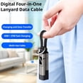 4-in-1 Digital Braided Data Cable, 65W Multi Fast Charging Cord with ...