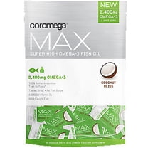 Coromega Omega-3 Orange Squeeze Packets, 650mg, Gluten-Free, 120 Ct ...