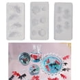 3Pcs Size Earrrings Necklaces Resin Water Dag Resin Jewelry Mold Kit ...