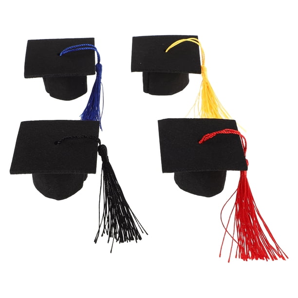 mini birretes de graduación con borlas, bonitos accesorios para vestir ...
