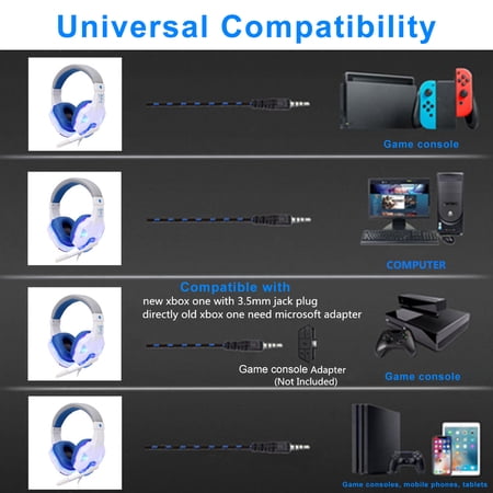 dodocool SY830MV Wired Computer Gaming Headphones Over-ear Game Headset ...