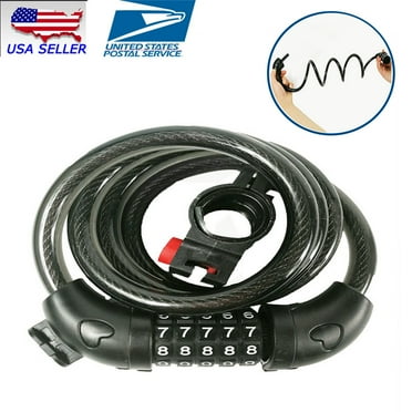 INTSUPERMAI Sporting Goods Bicycle Cable Chain Lock with High Security ...