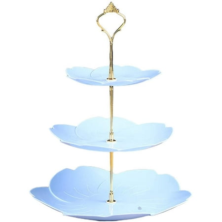 Cakes Stand, 3 Tiers Cupcake Stands Plastic Material Tiered Serving ...