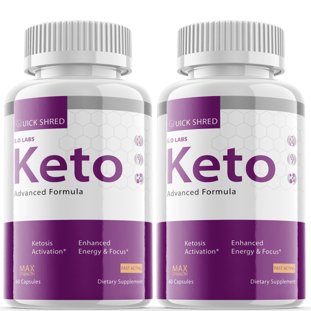 (2 Pack) Quick Shred Keto Pills - Advanced Ketogenic Blend, Go Ketones ...