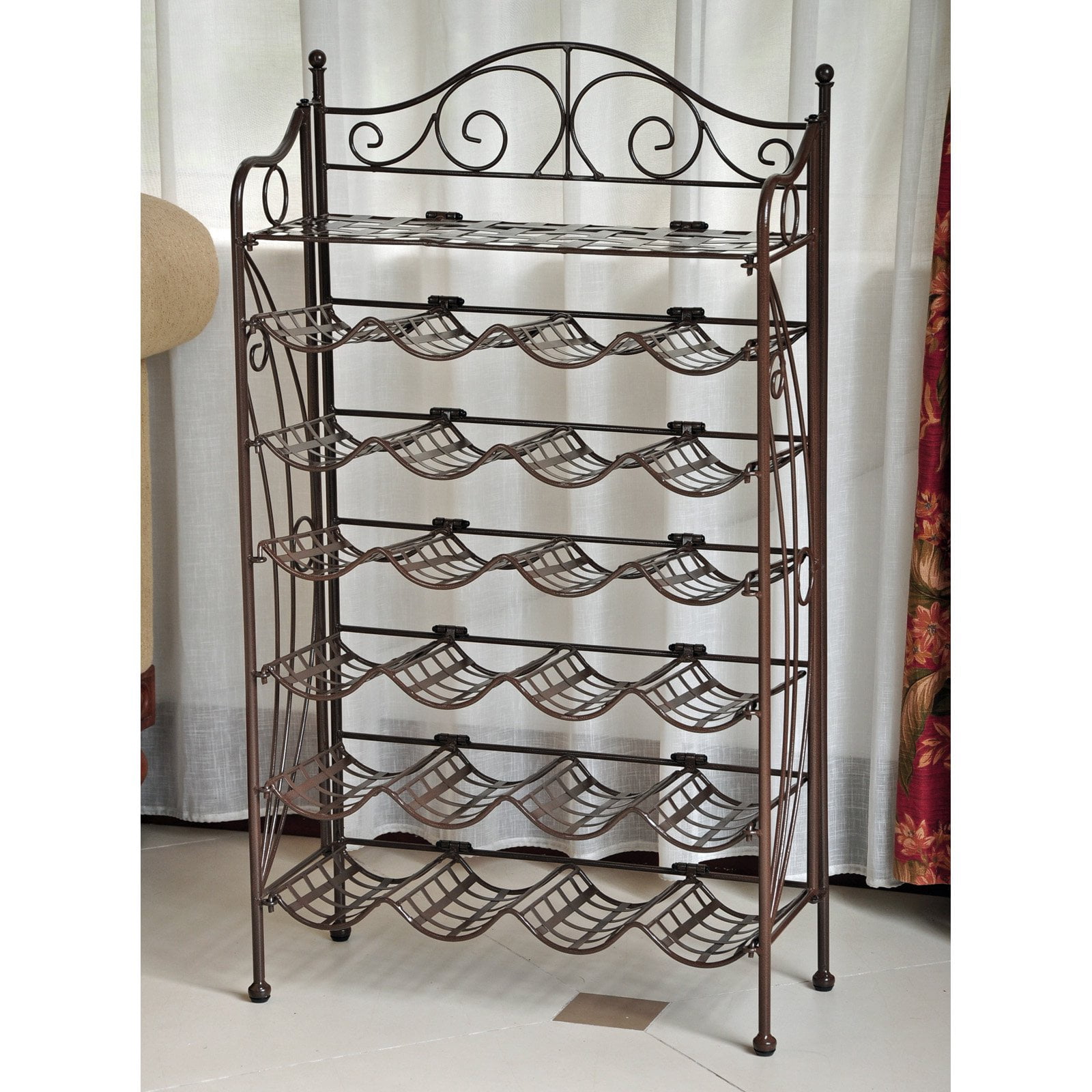 International Caravan 24 Bottle Iron Wine Rack - Walmart.com