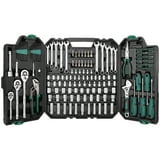 OEMTOOLS 22233 6 Piece SAE and Metric Socket Tray Set (Black and Green ...