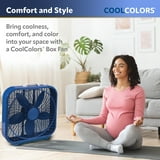 Lasko Cool Colors 20" Energy Efficient Box Fan, 3 Speeds, 22.5" H, Blue ...