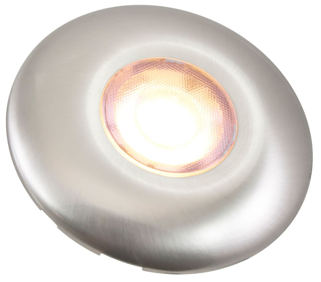 Futura LED Disc Light 3 Pack Kit, Includes 12V Plug In Driver, Nickel ...