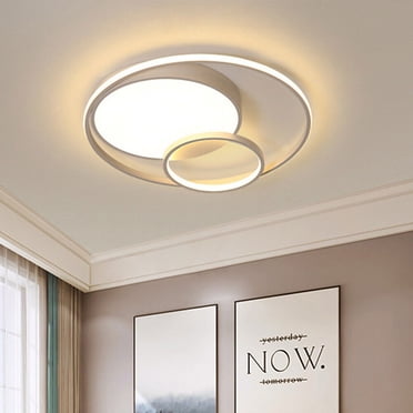 Miumaeov Modern Geometric Ceiling Light Dimmable Flush Mount LED ...