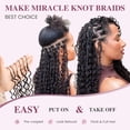 12 Inch Miracle Knots Crochet Hair for Black Women, 100 Strands Human ...