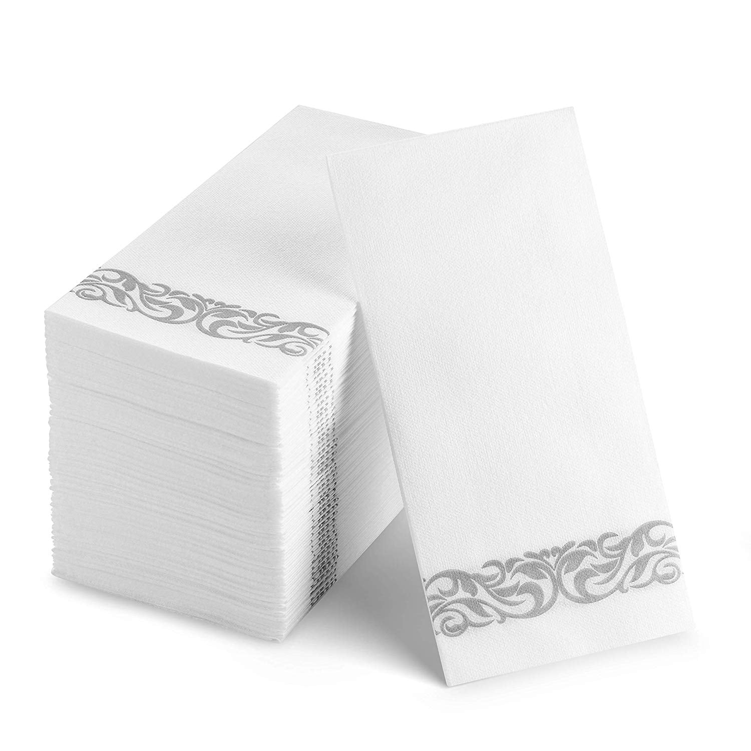 100 Disposable Guest Towels Soft and Absorbent Linen-Feel Paper Hand ... 100 Disposable Guest Towels Soft and Absorbent Linen-Feel Paper Hand ...