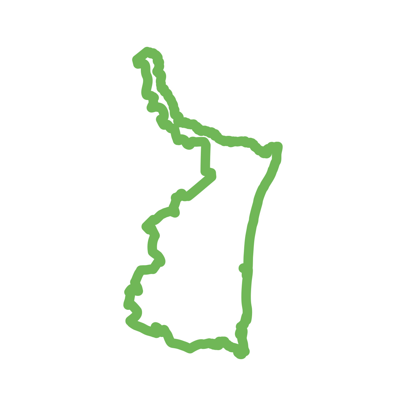 Tamaulipas State Shaped Sticker Decal Die Cut - Self Adhesive Vinyl ...