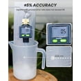 Rainpoint Water Flow Meter with Brass Inlet, 180°Screen-Flip Garden ...