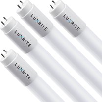 Luxrite 4FT T8 LED Tube Light, 13W Fluorescent Replacement, 3000K Soft ...