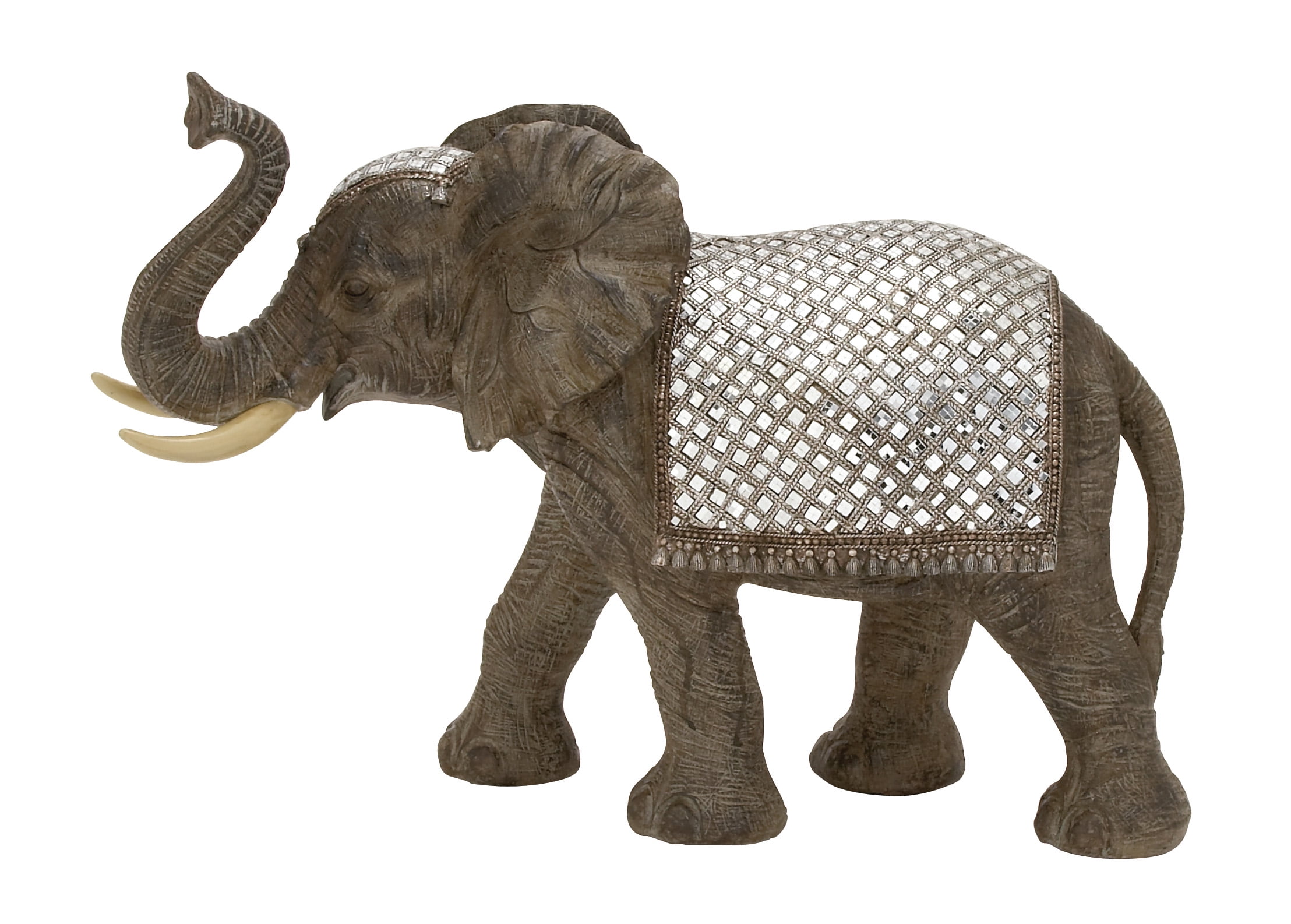 Polystyrene Mirror Elephant, Earthy - Walmart.com