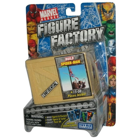 Marvel Build Figure Factory (2005) Toy Biz Spider-Man Park Ave w/ Crate ...
