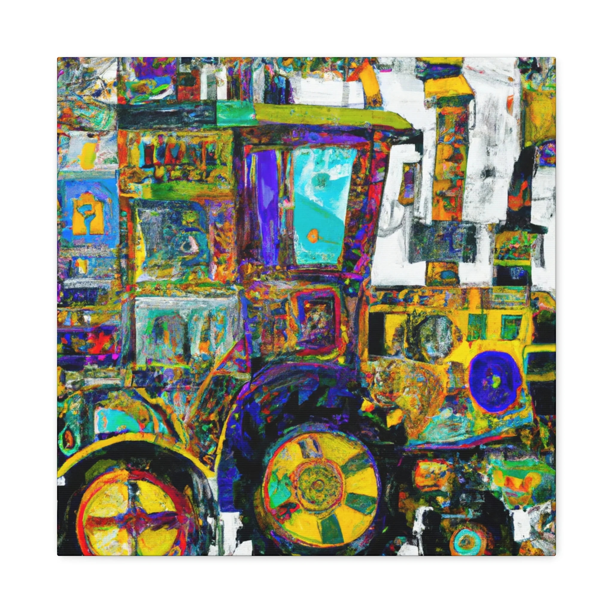 Tractor of Expressionism - Canvas - Walmart.com