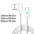 120W Super Fast Charging Wire Type C Cable With Ergonomic Angled ...