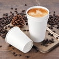 SLFR-300 Pack White Paper Coffee Cups 6oz Disposable Paper Cup for ...