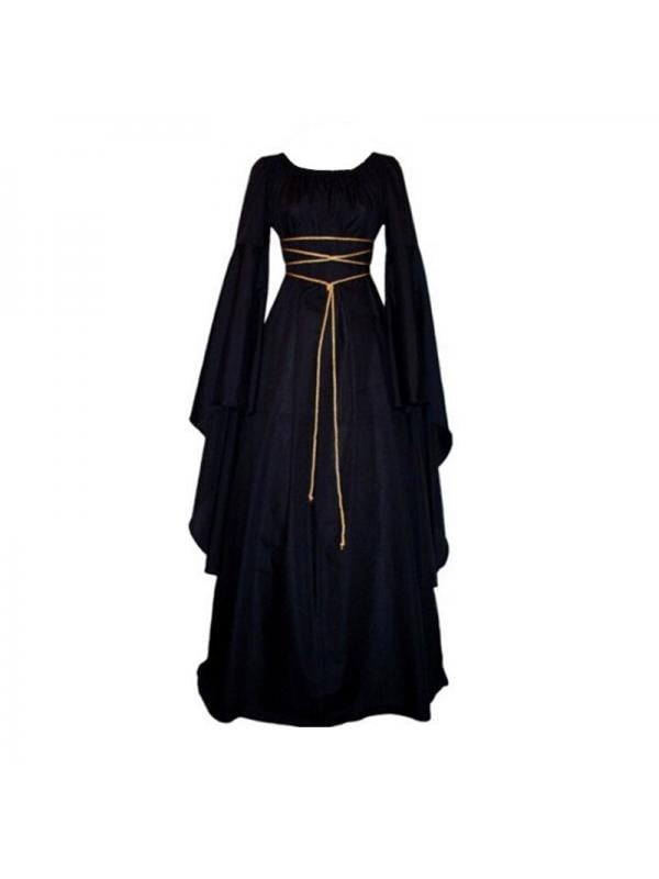 Fymall Women Medieval Dress Vintage Victorian Renaissance Gothic Gown