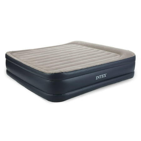 Intex Dura Beam Deluxe Blow Up Air Mattress Bed with Built In Pump ...