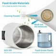 1.1Gal White Water Distiller, 750W with Temperature Control & Plastic ...