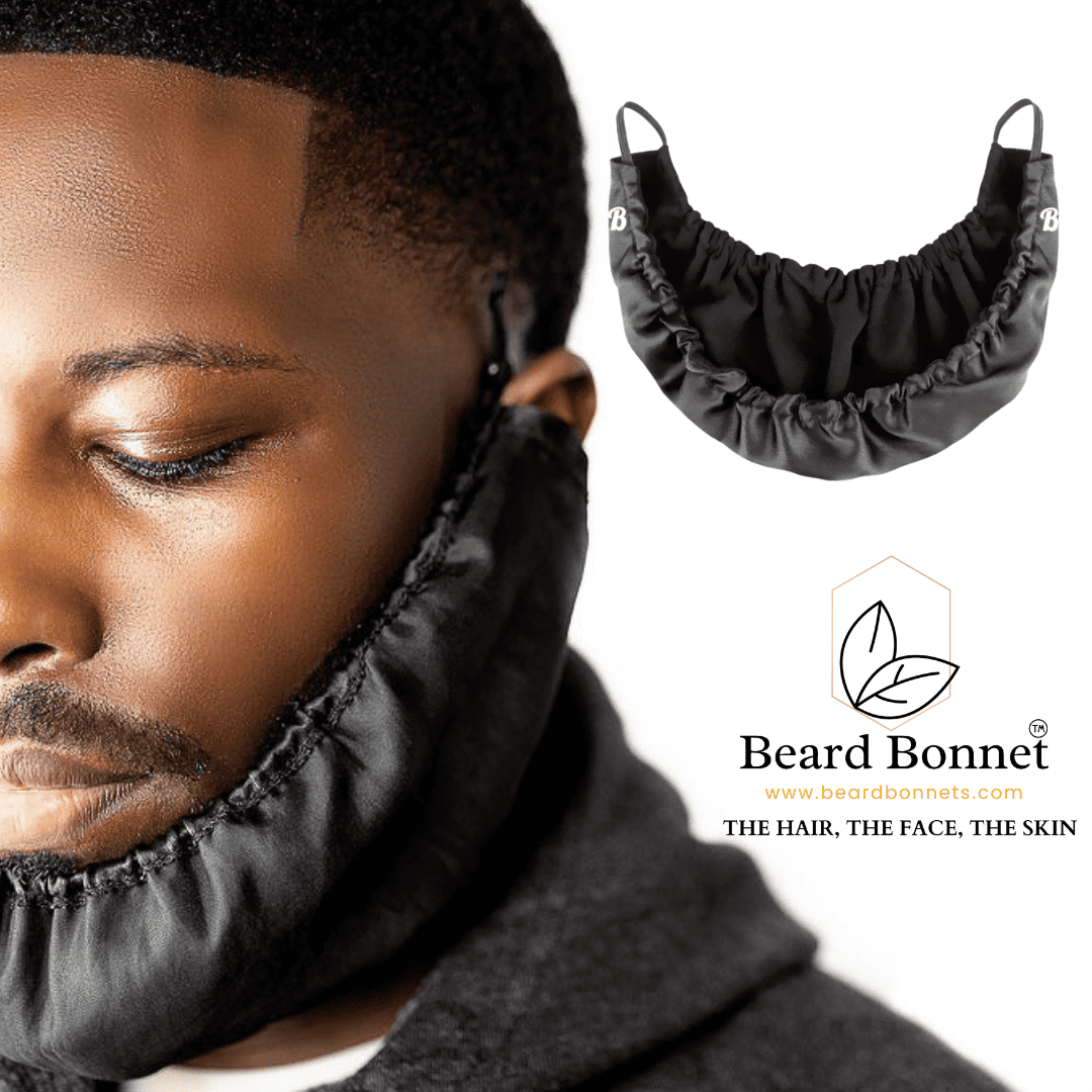 Beard Bonnet for Men Silky Satin Mens Beard Cap for Essential Oil ...