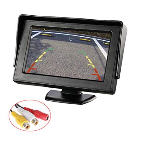 E-KYLIN 4.3" Car Auto Monitor LCD Screen Dash Mounting Stand, 12-24V ...