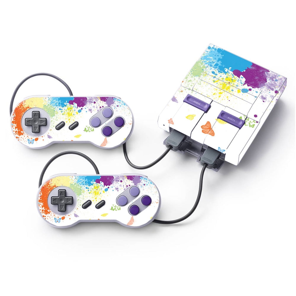 Skin Decal Wrap Compatible With Nintendo Super NES Classic Sticker ...