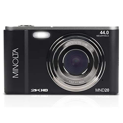 Minolta MND20 44 MP / 2.7K Ultra HD Digital Camera (Black) - Walmart.ca