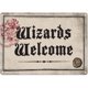 Harry Potter Wizards Welcome Small Tin Sign - Walmart.com