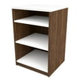 Cielo by Bestar 19.5" Base Storage Unit in Oak Barrel and White ...