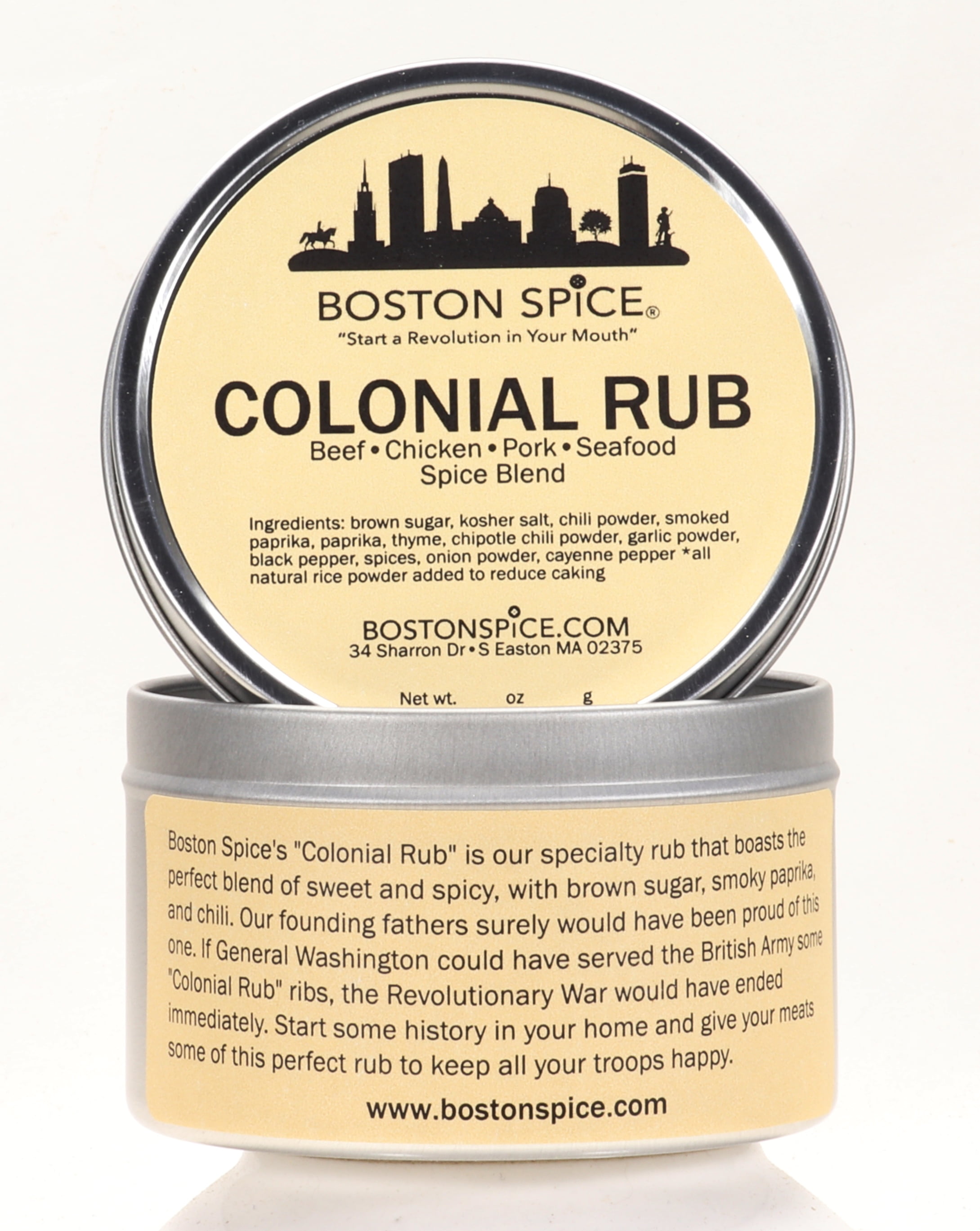 Boston Spice Colonial Rub Handmade Gourmet Barbecue BBQ Grilling Grill ...