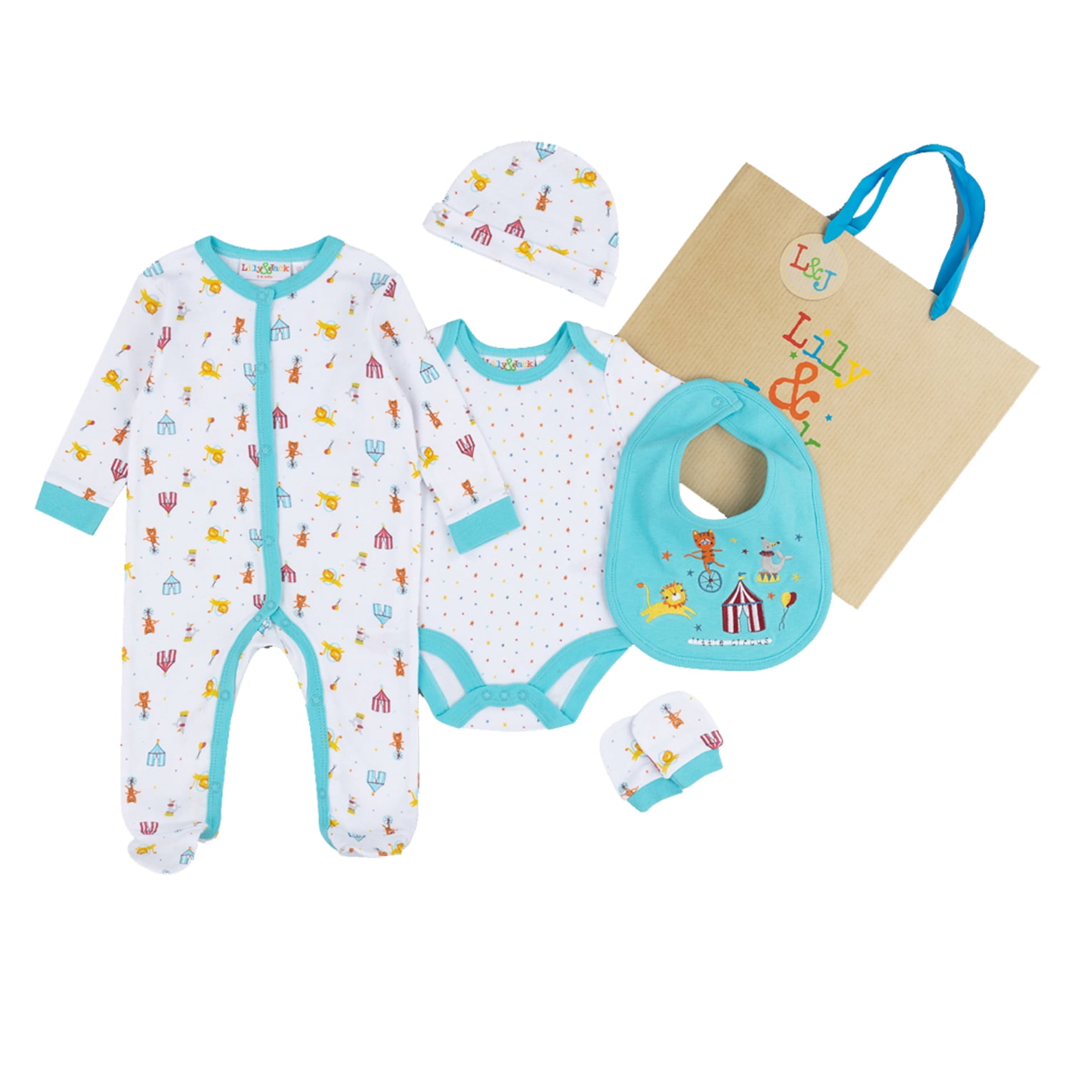 Click here for Lily And Jack Little Circus 5-Piece Layette Set -... prices